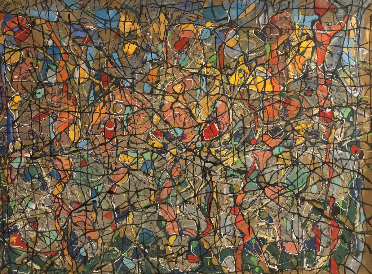 Tangled. Large Abstract Expressionist Painting, 2018 – William Wright Art